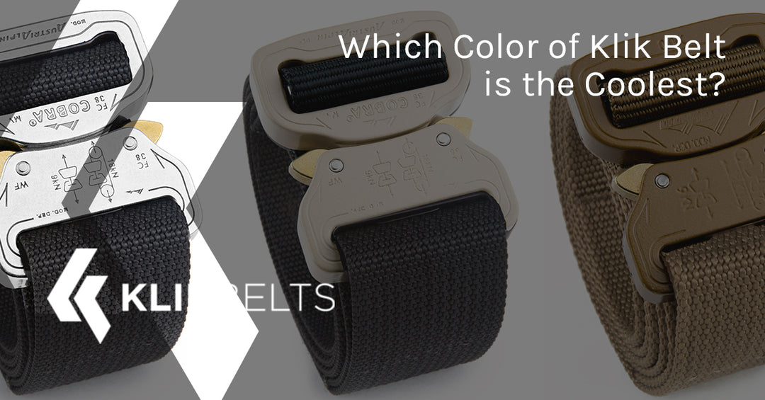 Cool Men's Belts: Which Color of Klik Belt is the Coolest? – Klik Belts